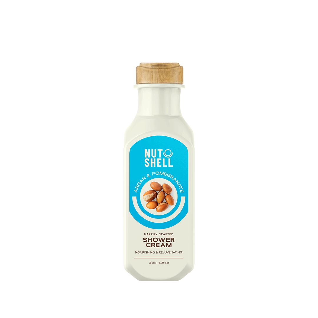 Buy Argan & Pomegranate Shower Cream 485ml by Nutshell - Source Beauty