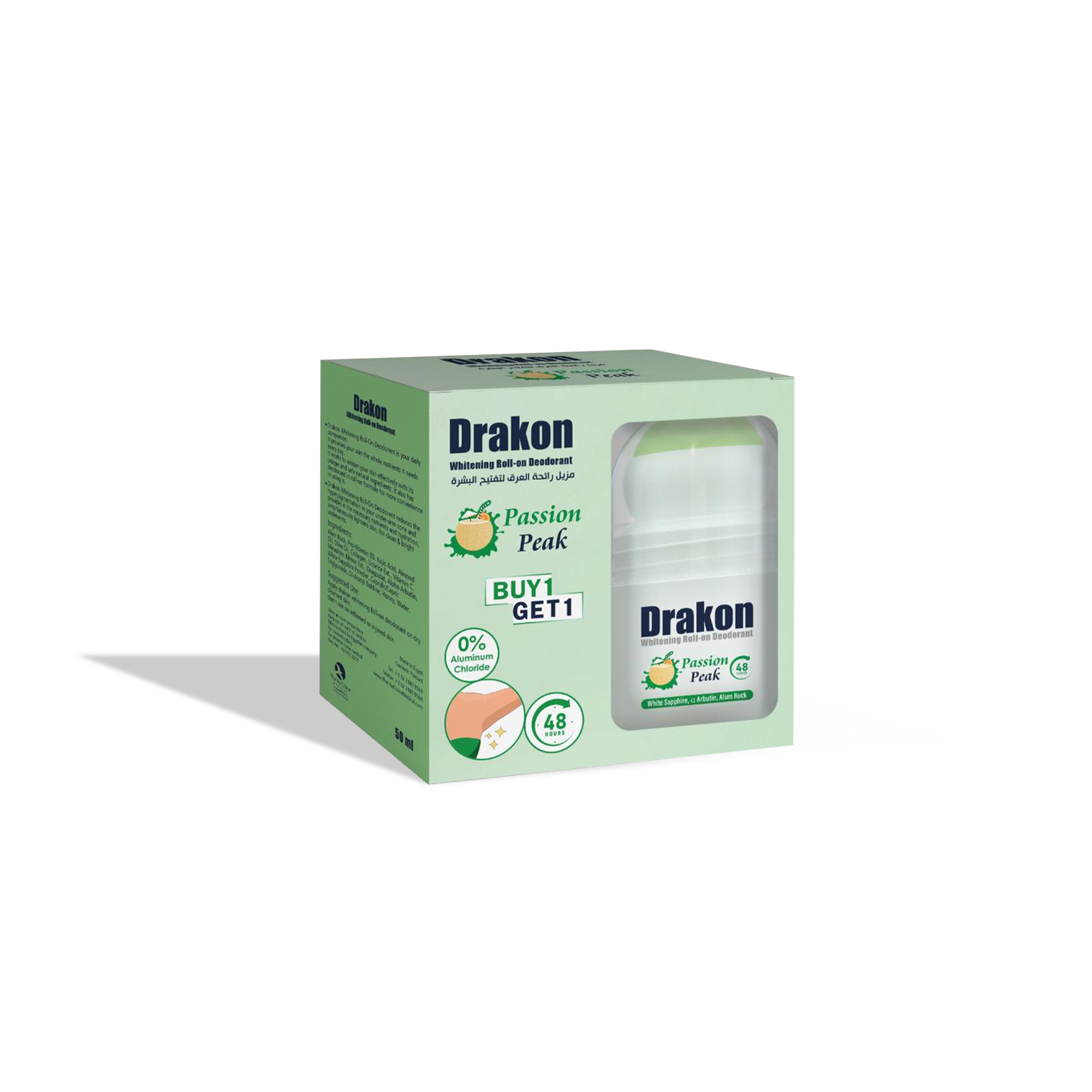Buy Drakon Roll-On Whitening Deodorant - 1+1 Free Offer - Source Beauty